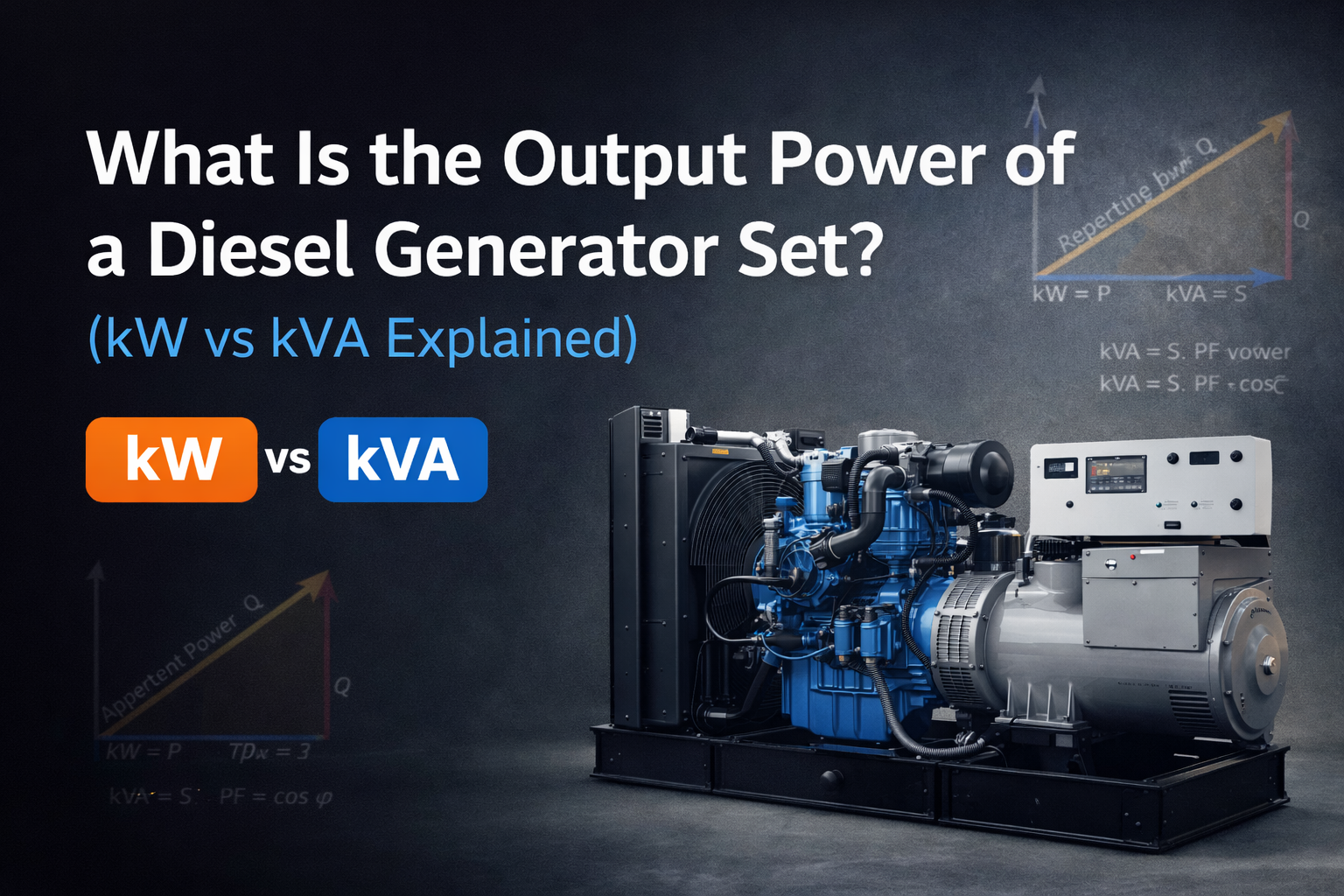 Output Power of Diesel Generator: kW vs kVA Explained